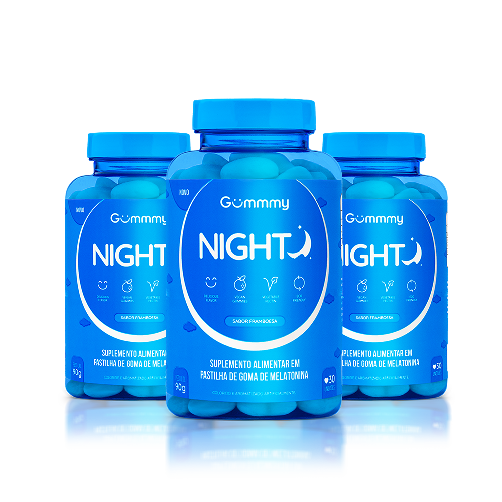 Gummy Night Melatonina® - Framboesa 90 g – Gummy®