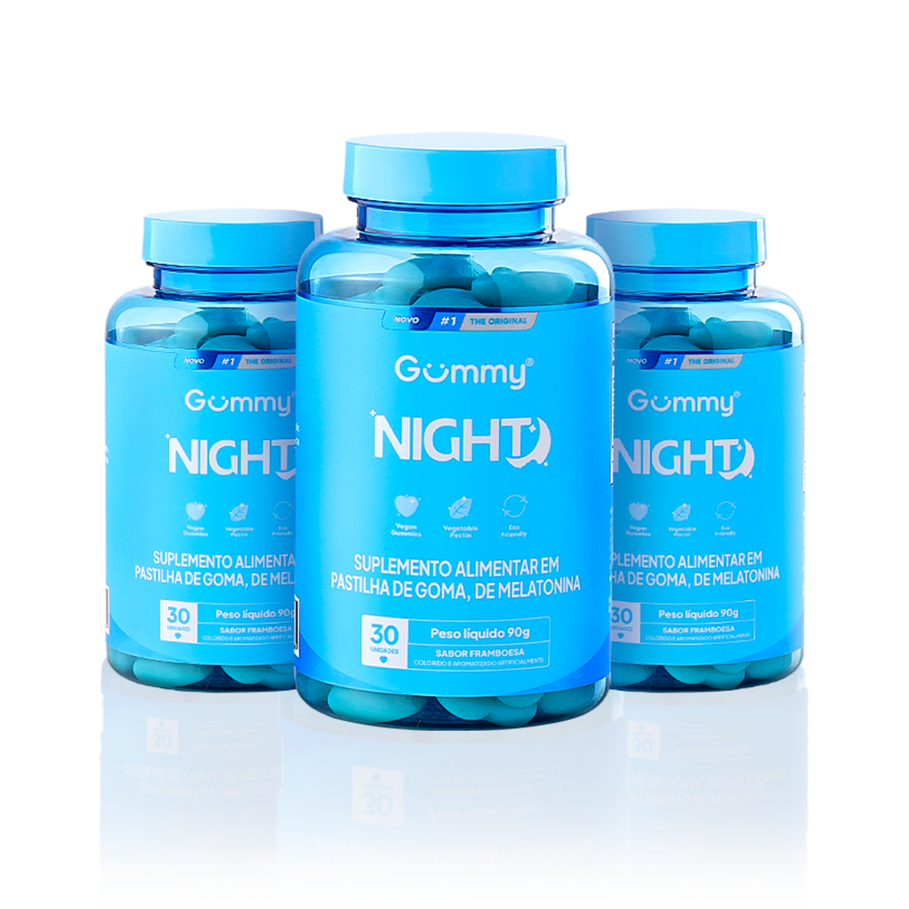 Gummy Night Melatonina® - Framboesa 90 g – Gummy®